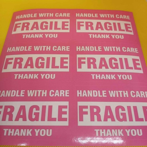 Office | 12 Pcs Fragile Stickers 2 X 3 Shipping Warning Stickers ...